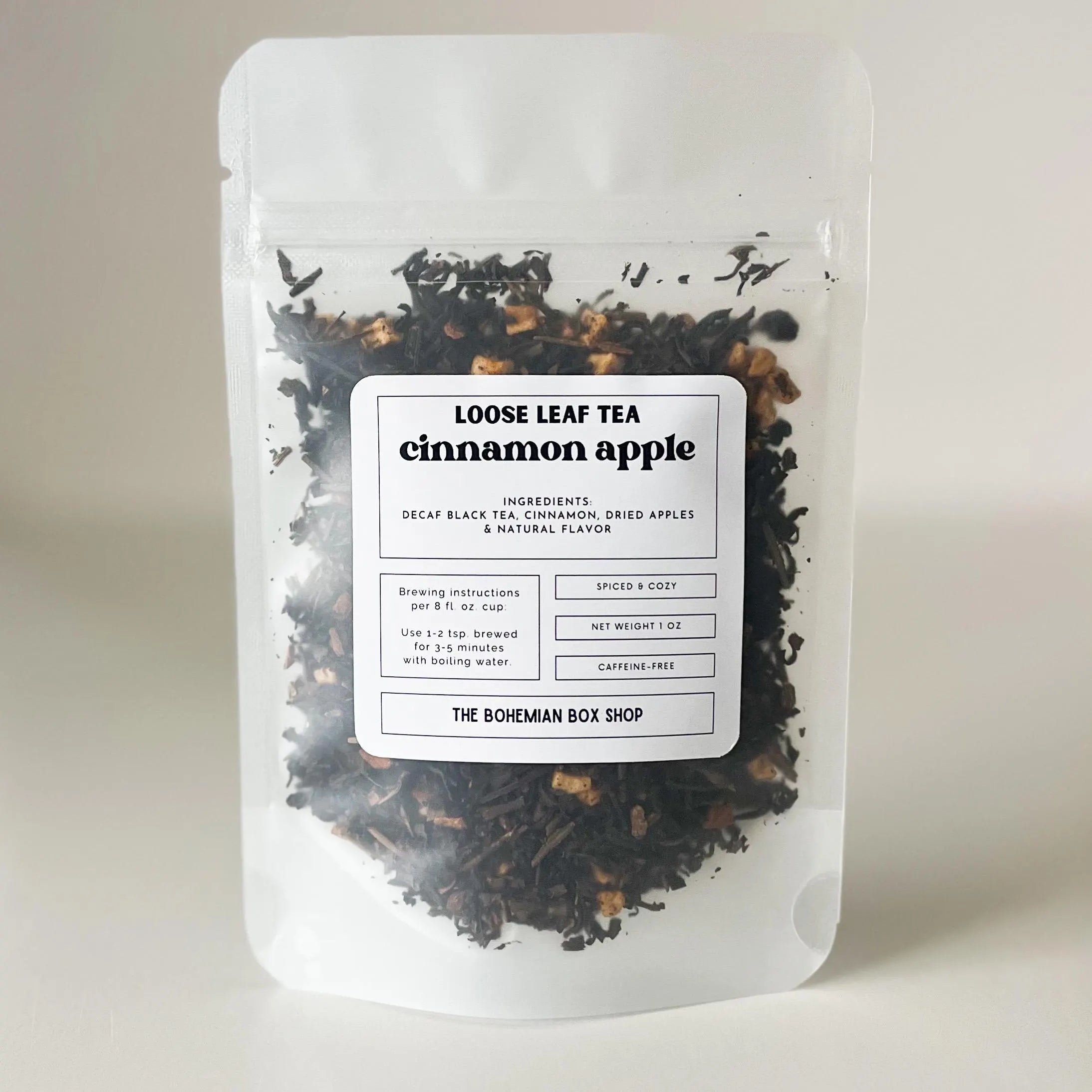 Cinnamon Apple Loose Leaf Tea Packet 1oz – The Bohemian Box Shop