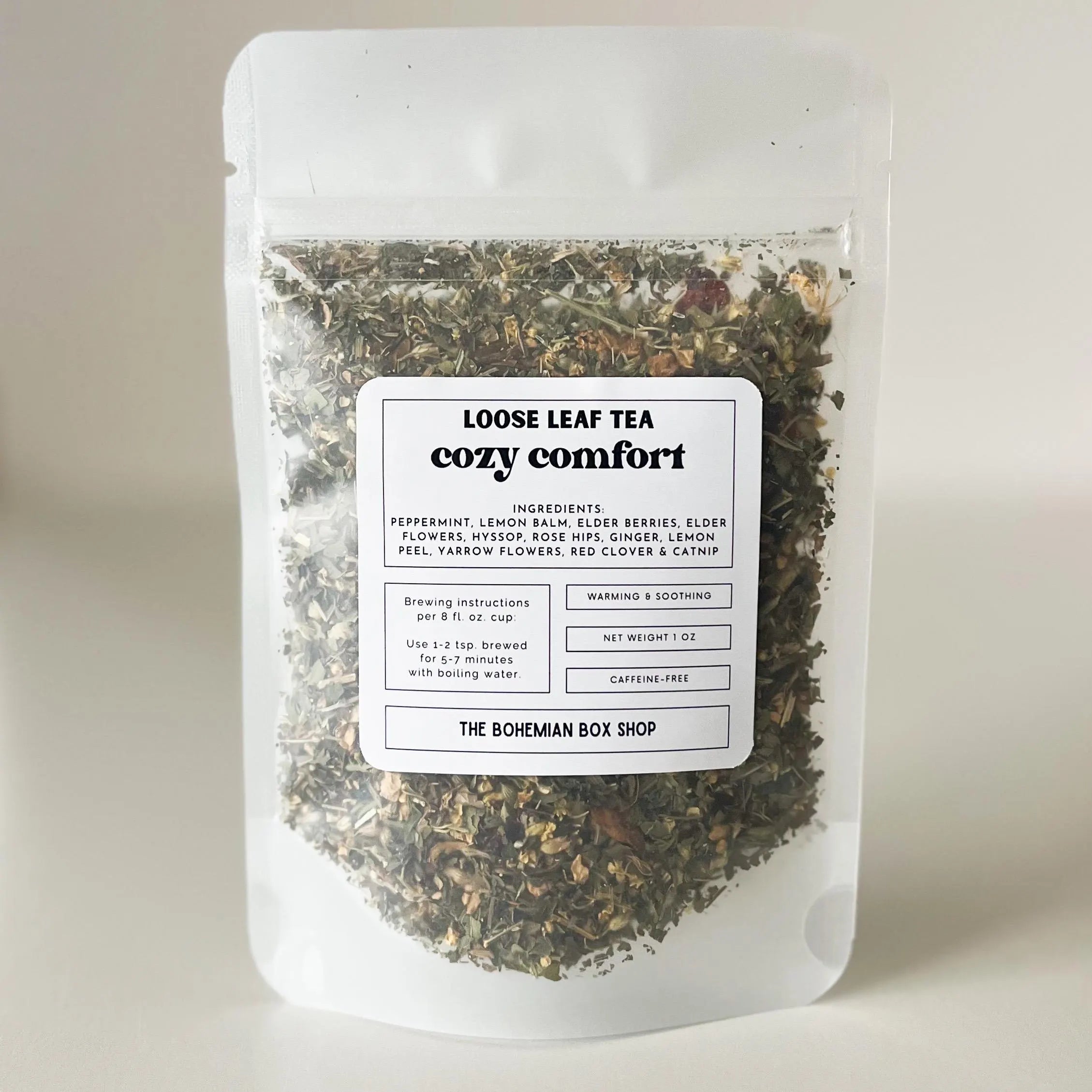 Cozy Comfort Loose Leaf Tea Packet 1oz – The Bohemian Box Shop
