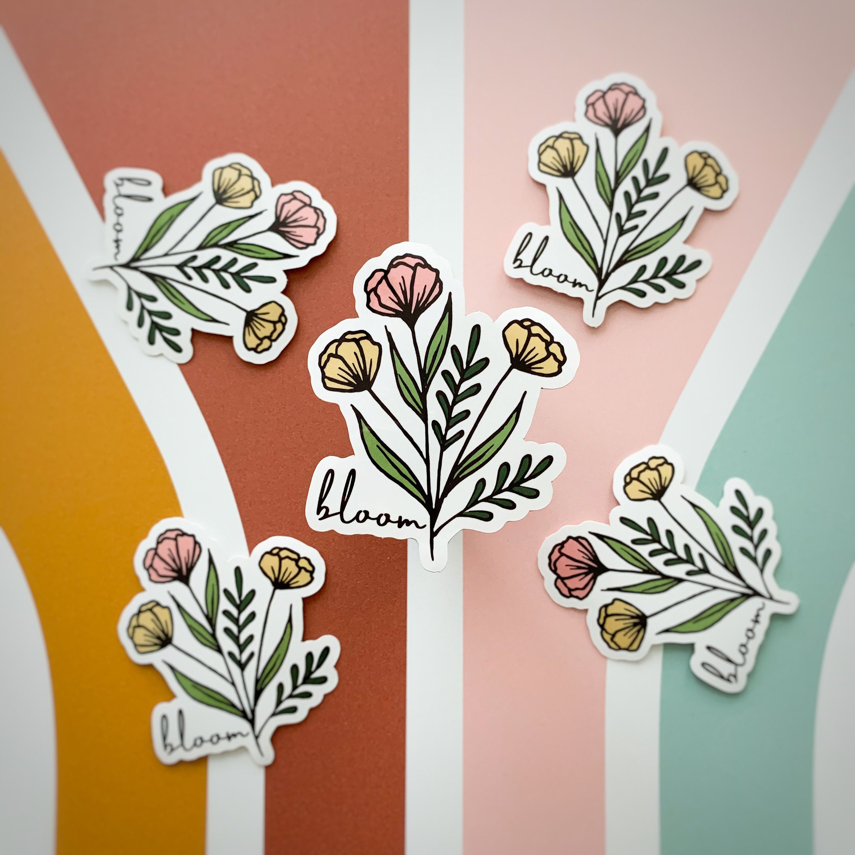 Bloom Vinyl Sticker – The Bohemian Box Shop